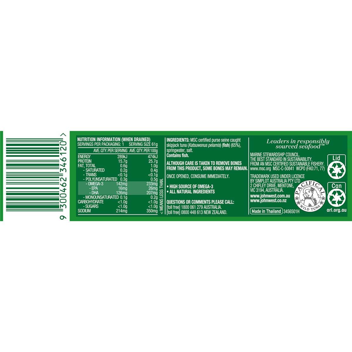 John West Chunky Tuna Tempter In Springwater 95g | Woolworths