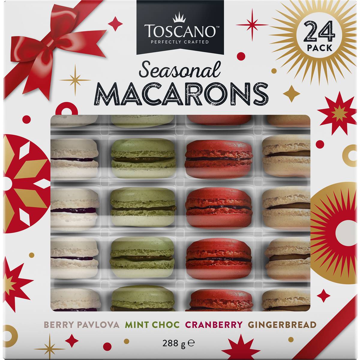 Toscano Christmas Seasonal Macarons 24 Pack | Woolworths