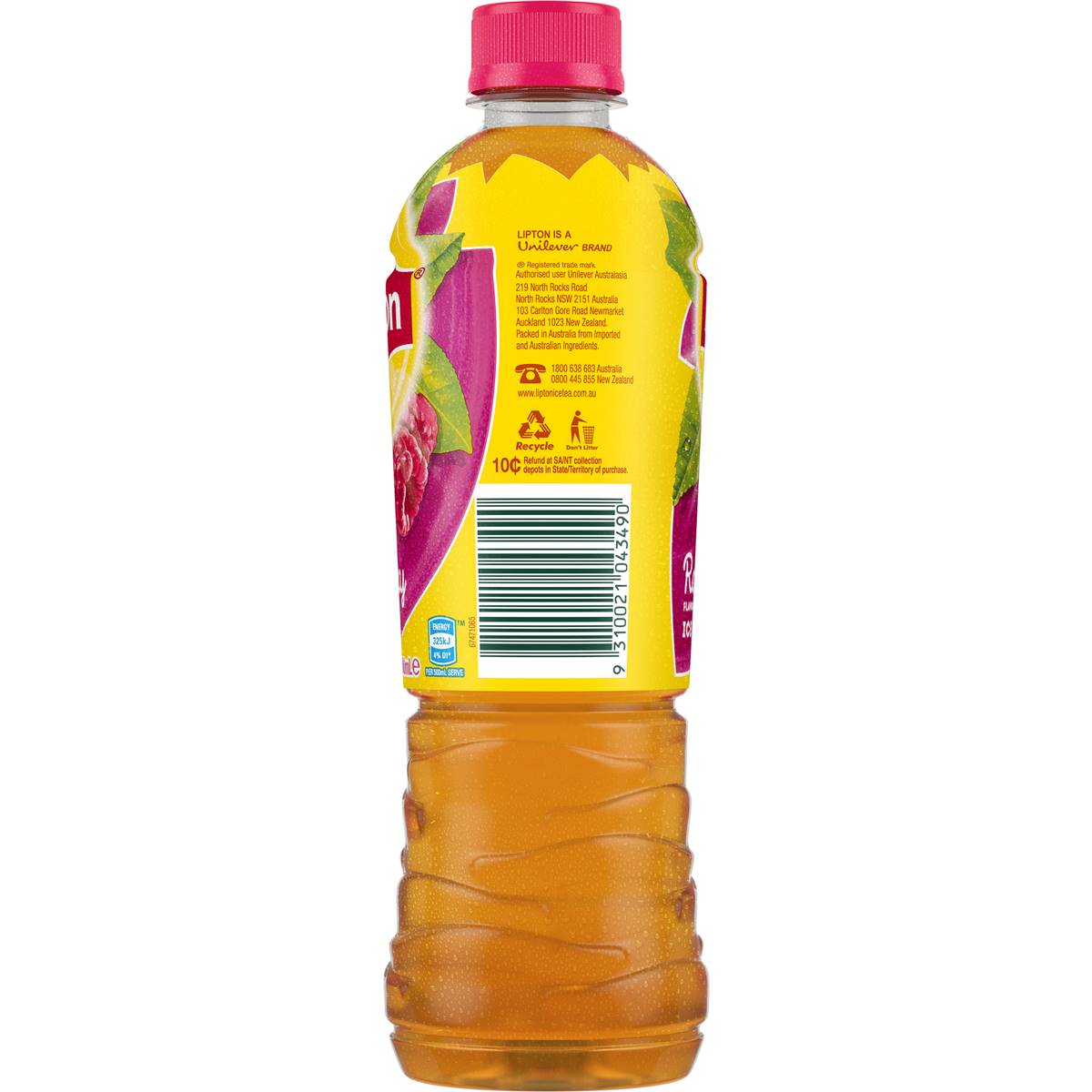 Lipton Ice Tea Raspberry Tea Iced Tea Bottle Raspberry 500ml | Woolworths