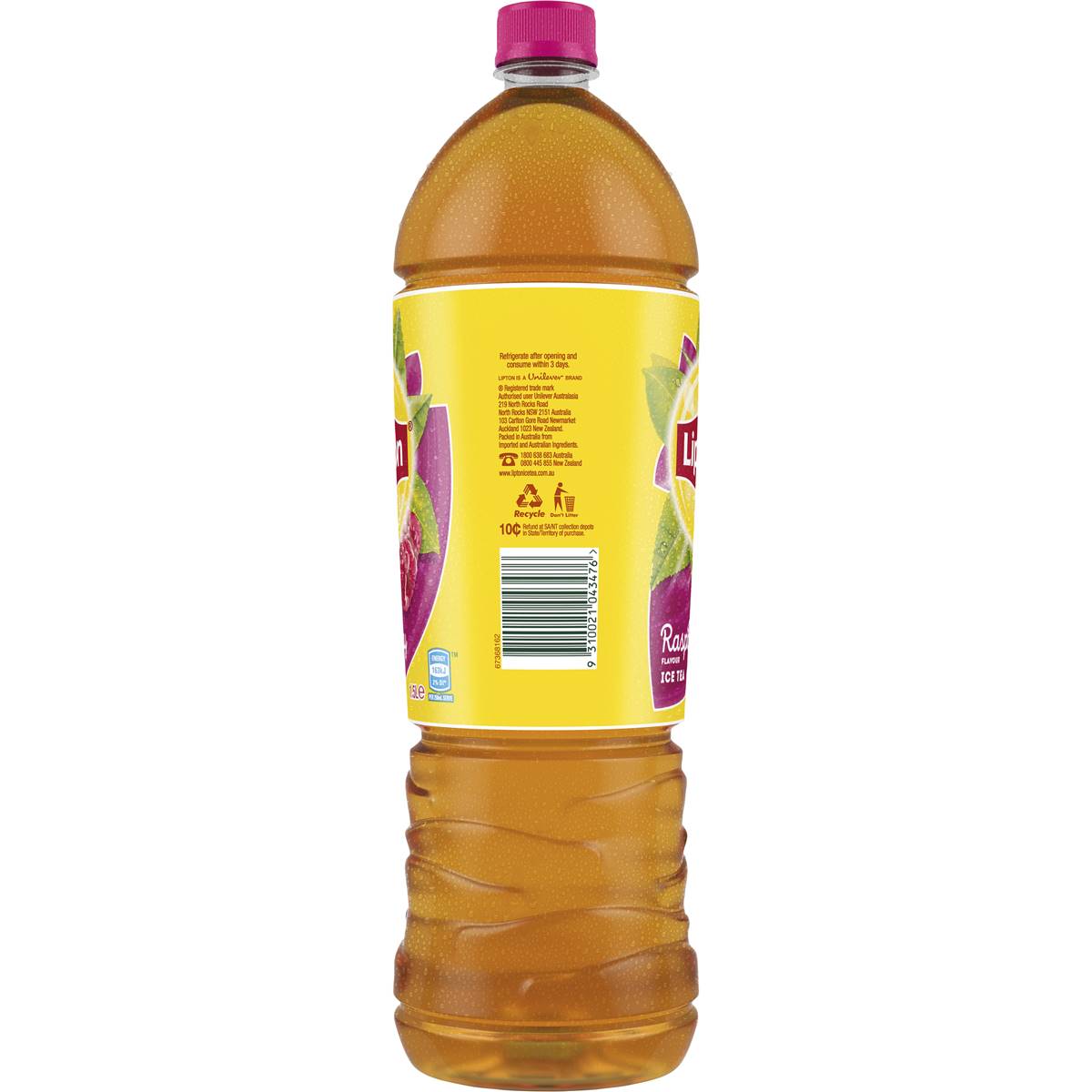 Lipton Ice Tea Raspberry Tea Iced Tea Bottle Raspberry 1.5l | Woolworths