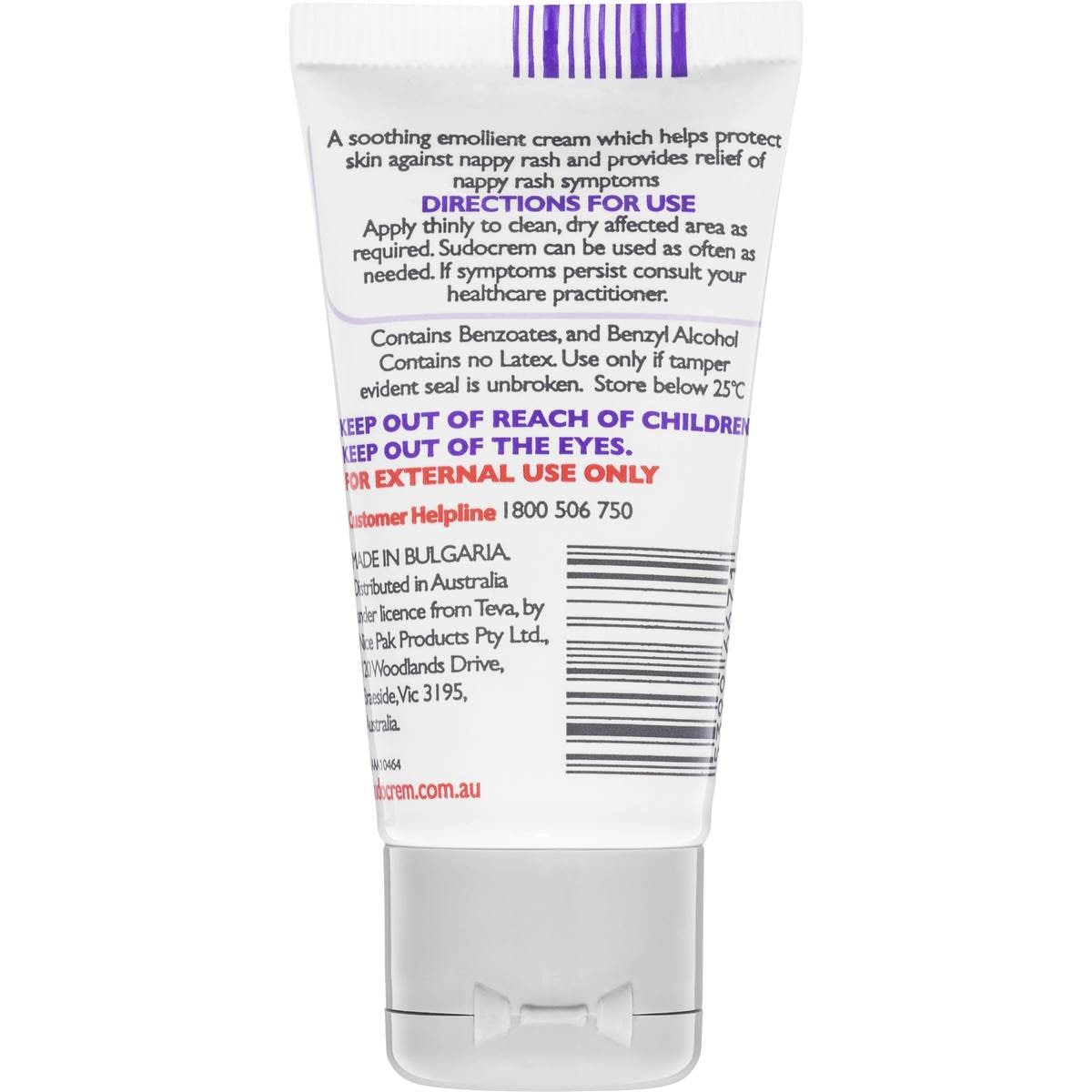 Sudocrem Nappy Rash Cream Tube 30g | Woolworths