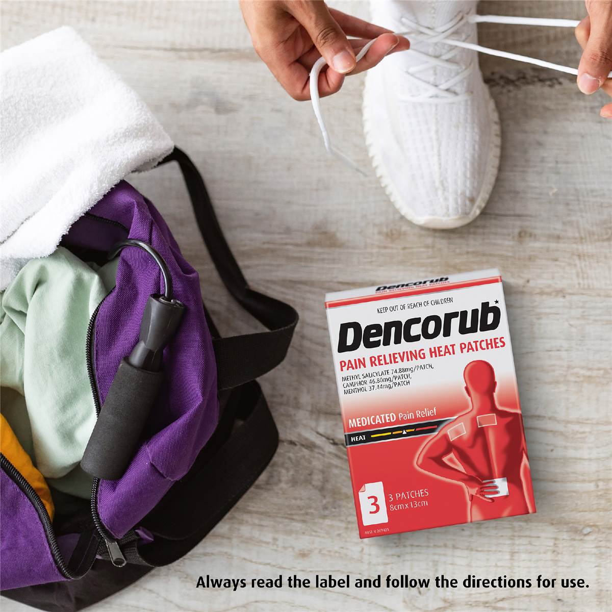 Dencorub Heat Patch Pain Relief 3 Pack | Woolworths