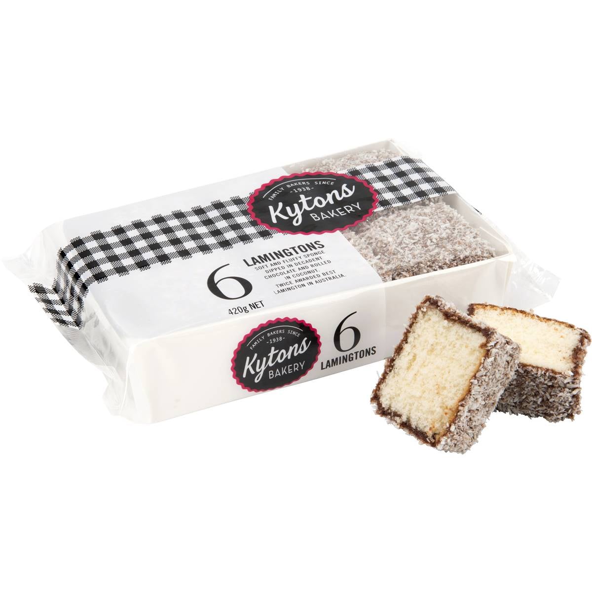 Kytons Bakery Lamingtons 6 Pack | Woolworths