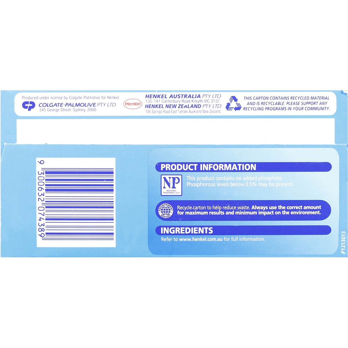 Cold Power With Cuddly Top Loader Laundry Powder 1.8kg | Woolworths