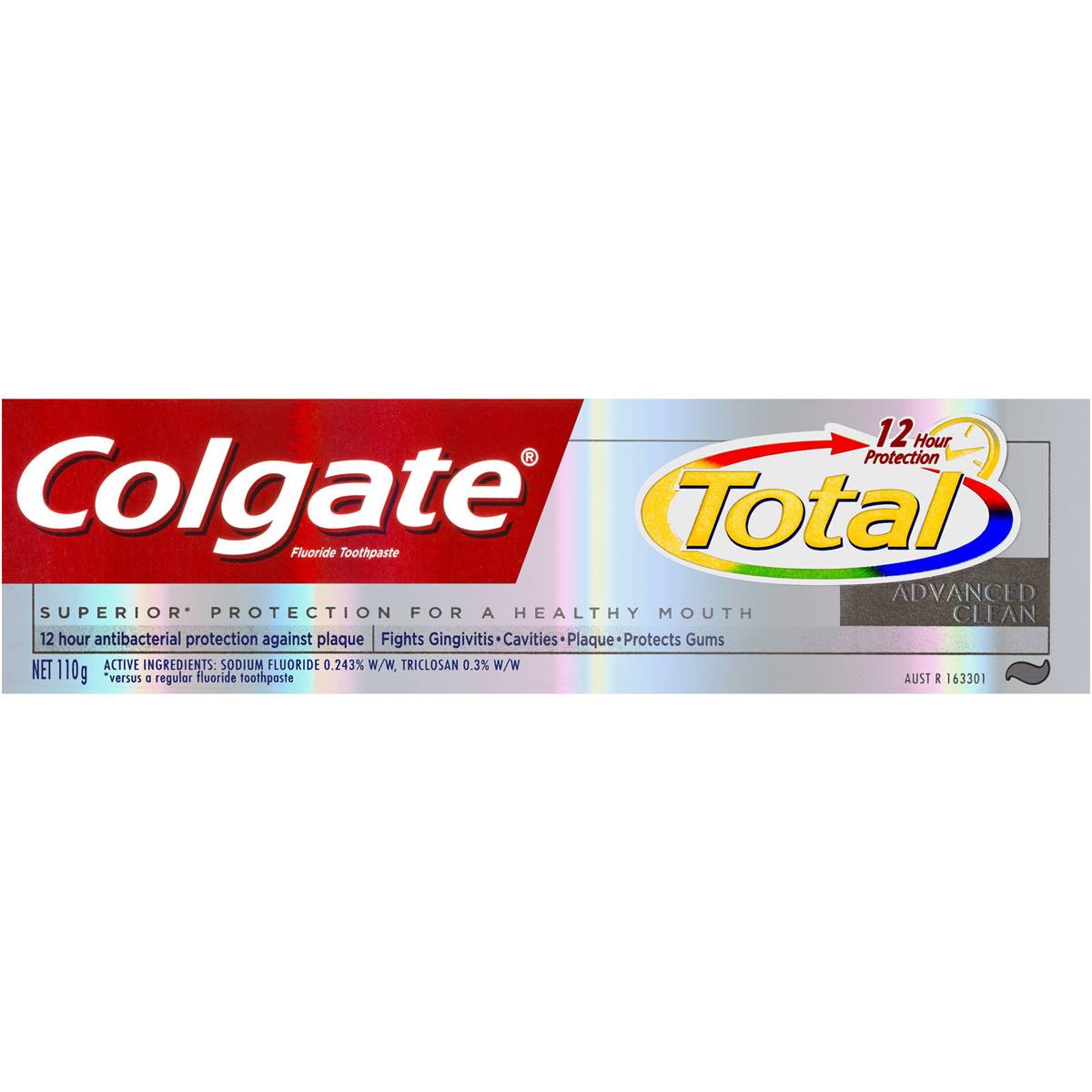 Colgate Total Advanced Clean Fluoride Toothpaste 110g | Woolworths