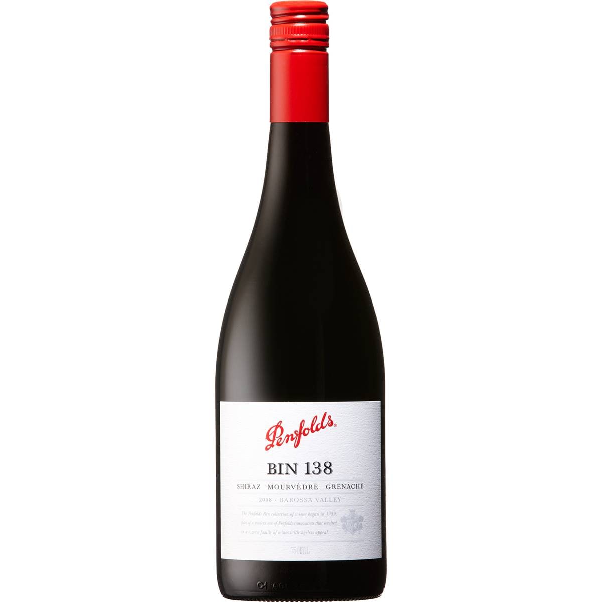 Penfolds Red Blend Bin 138 Gsm 2008 750ml | Woolworths