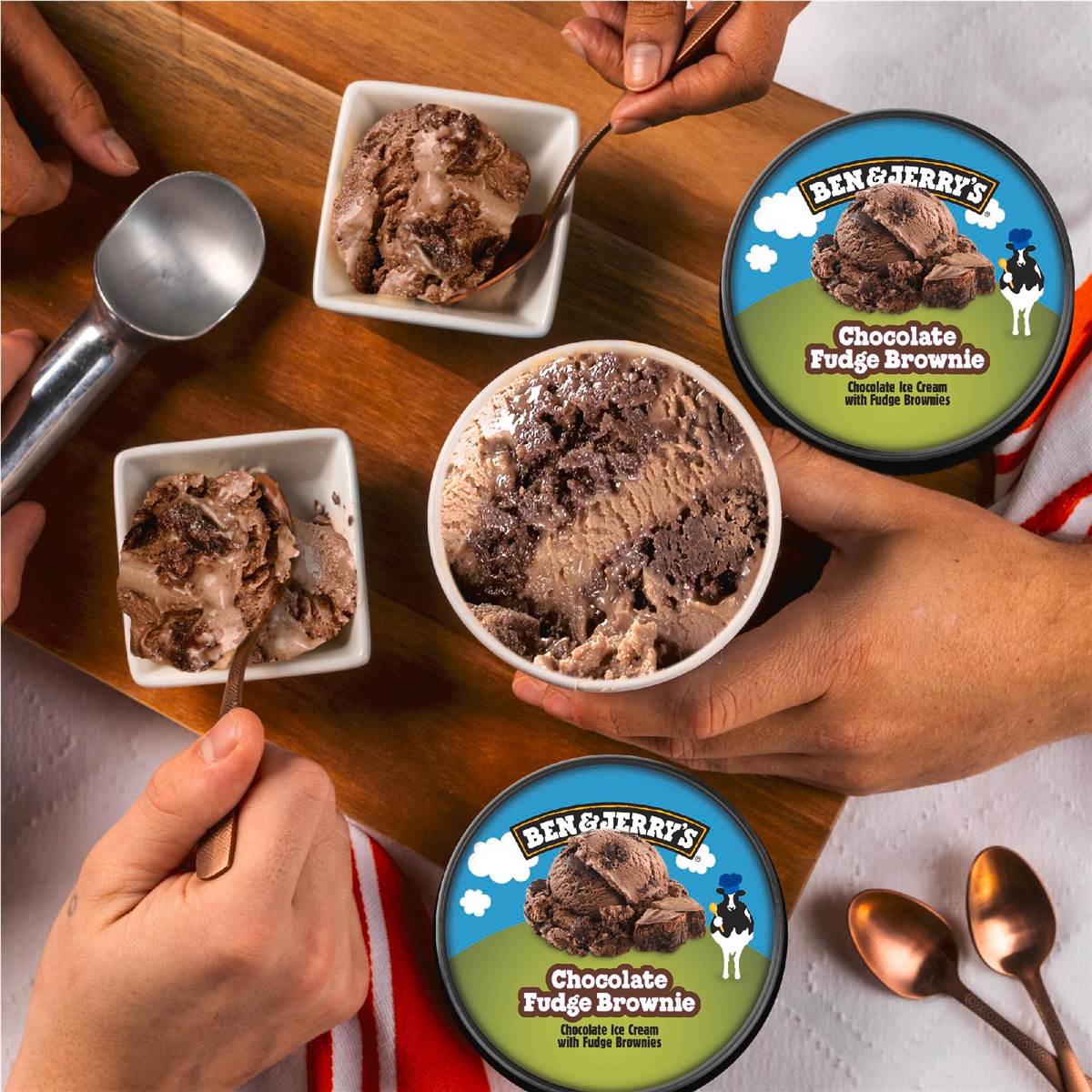 Ben & Jerry's Ice Cream Tub Chocolate Fudge Brownie 458ml | Woolworths