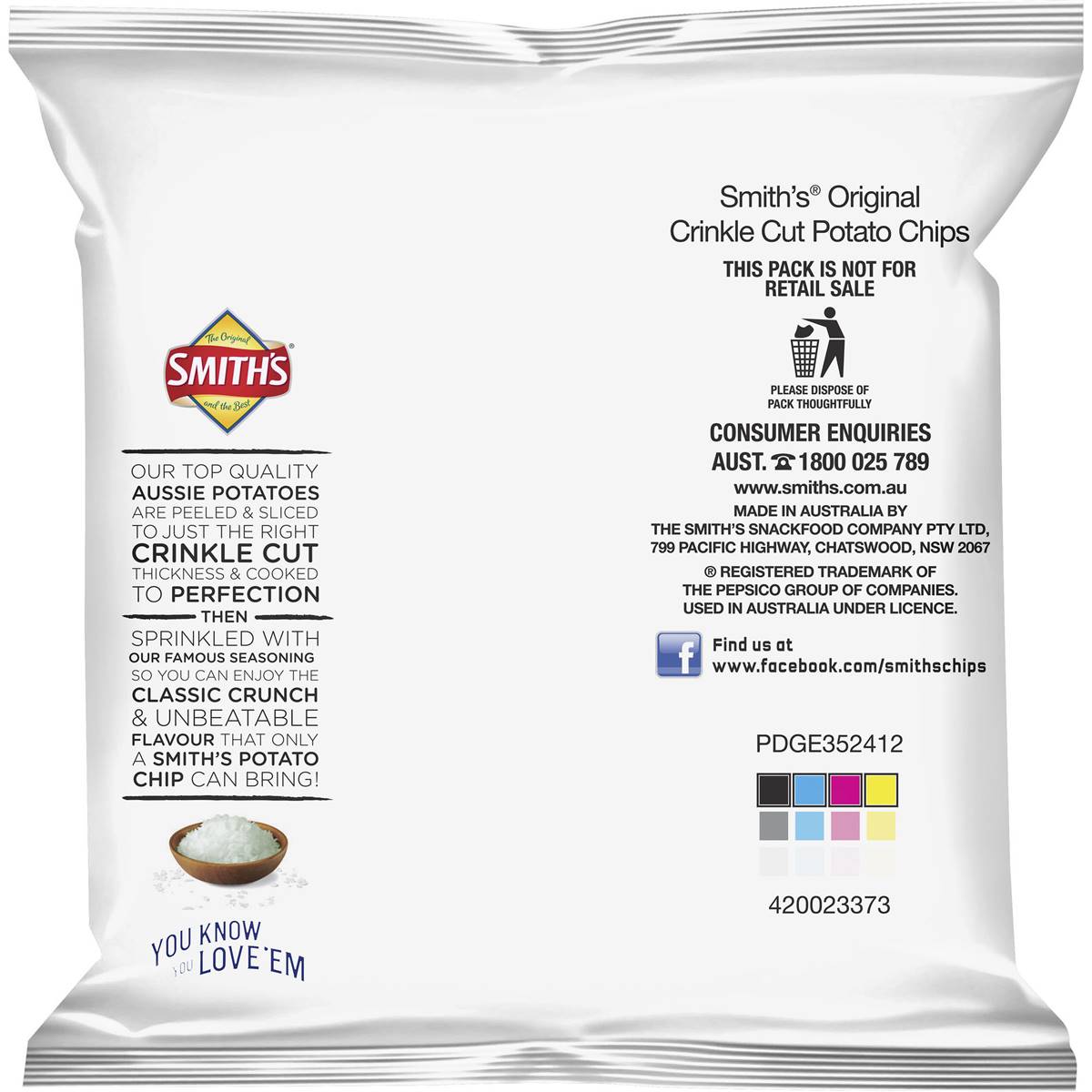 Smith's Chips Multipack Original 6pk 114g | Woolworths