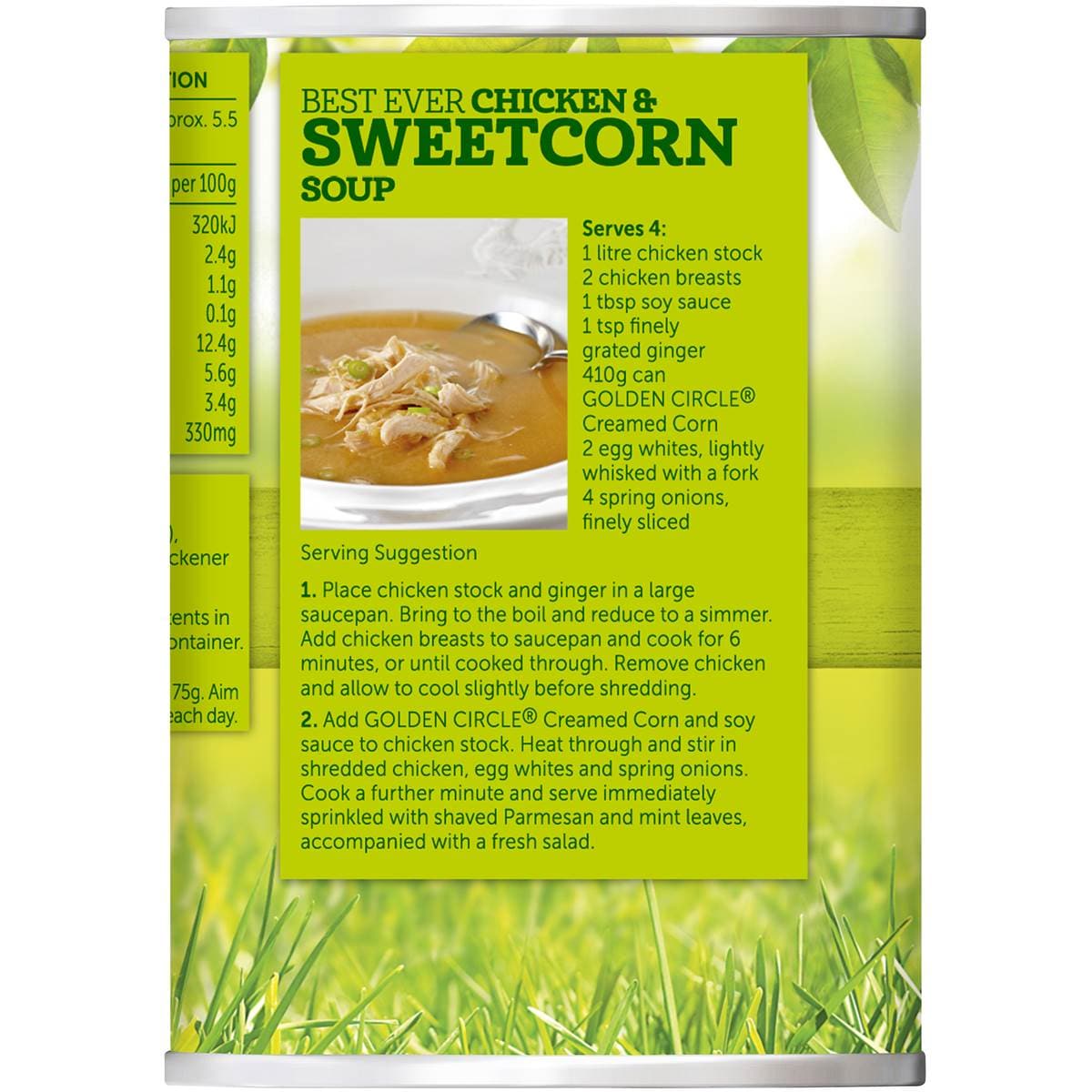 Golden Circle Tinned Corn Canned Vegetables Creamed Corn Tin 410g ...