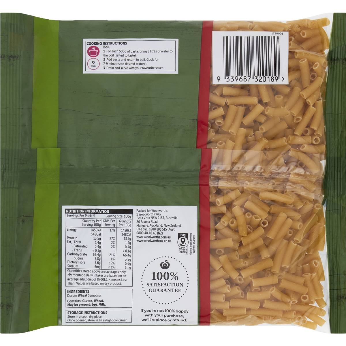 Woolworths Pasta Macaroni 500g | Woolworths