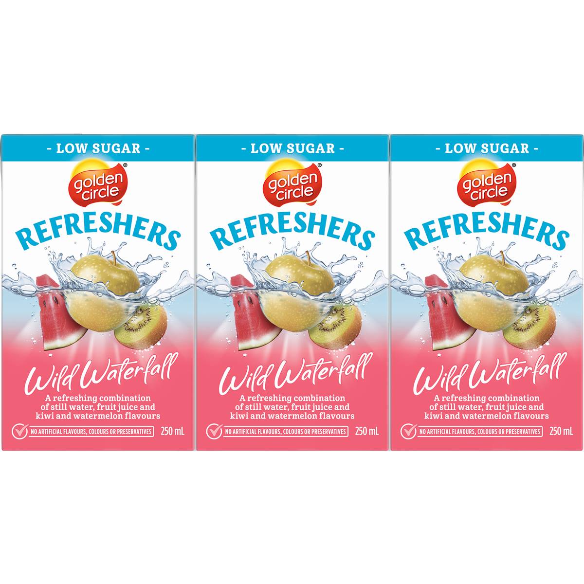 Golden Circle Refreshers Wild Waterfall Poppers 250ml X 6 Pack | Woolworths