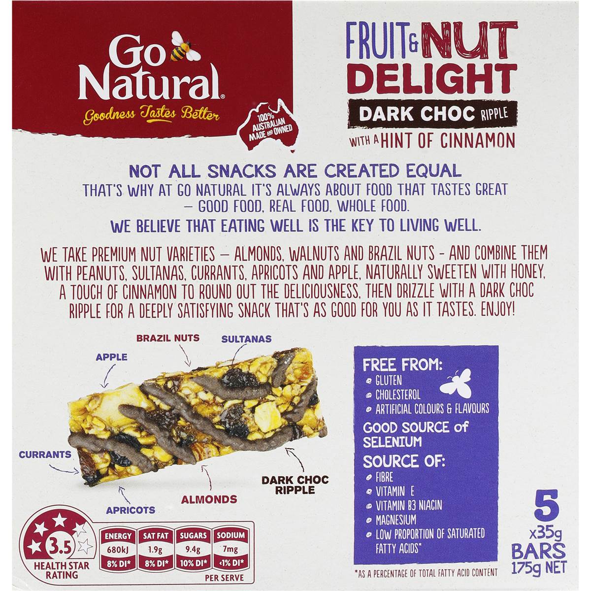 Go Natural Fruit Snacks 175g | Woolworths