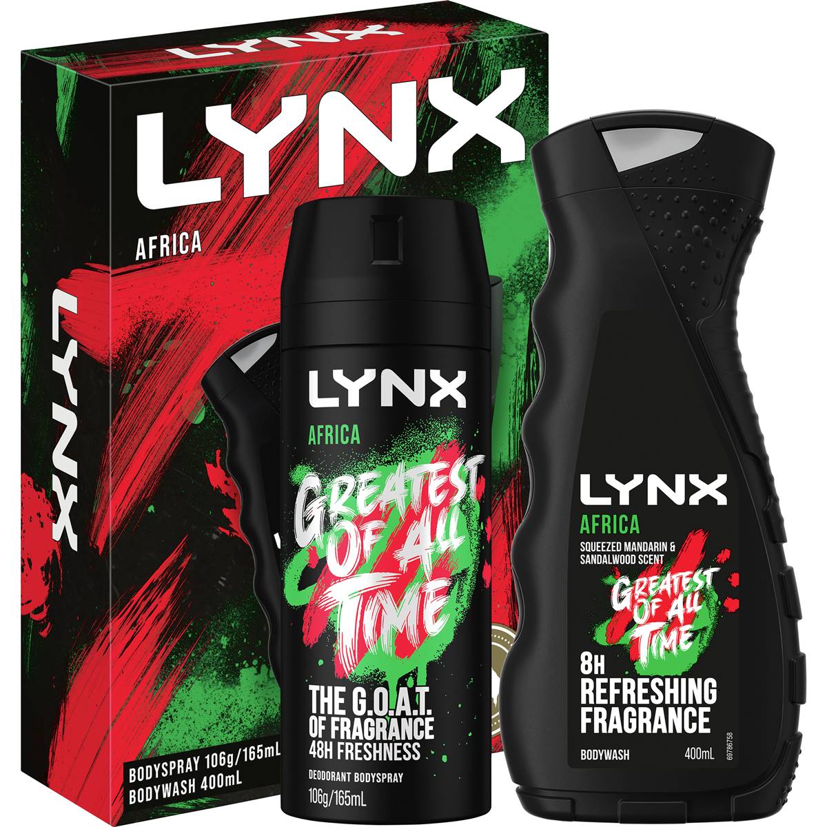 Lynx Africa Greatest Of All Time Gift Pack Each | Woolworths