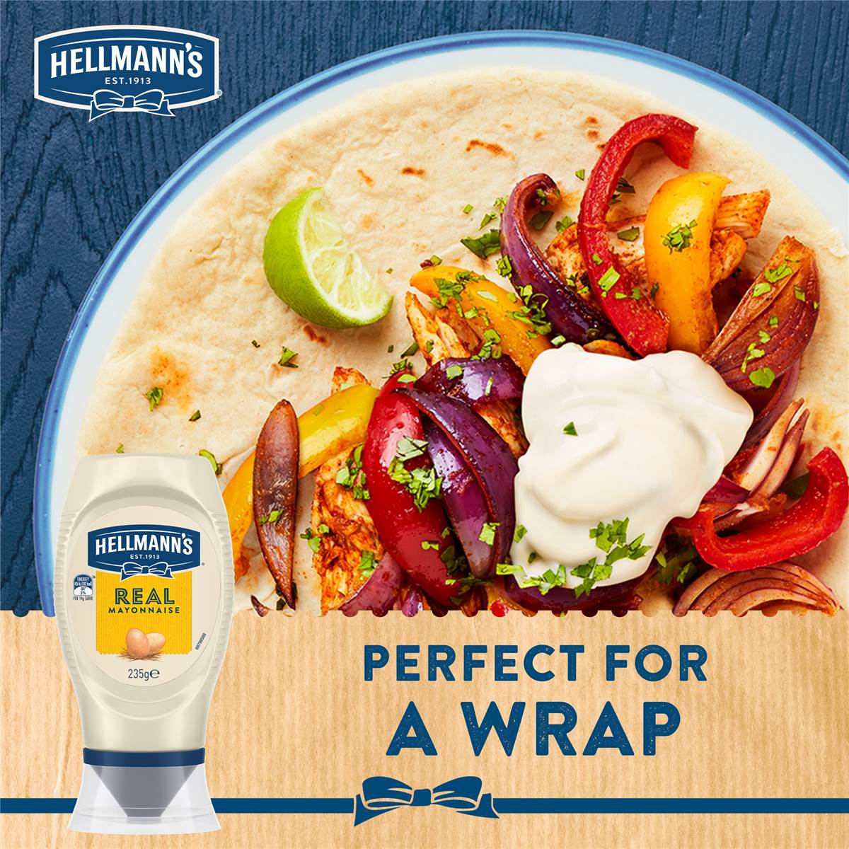 Hellmann's Real Mayonnaise Squeeze Bottle 235g | Woolworths