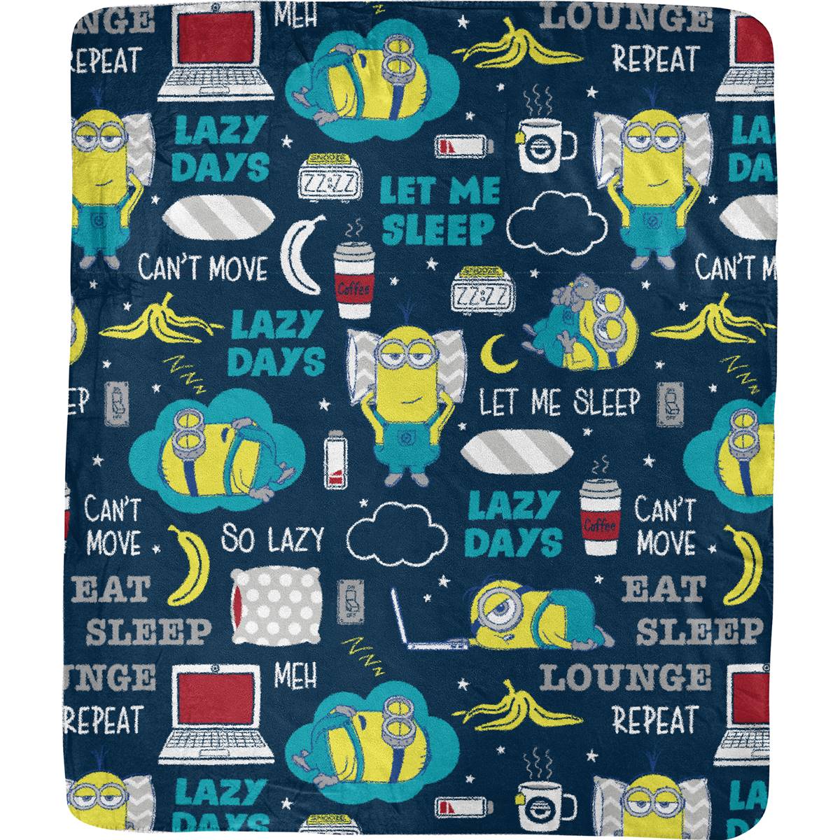 Minions Sleep Throw Rug Each | Woolworths