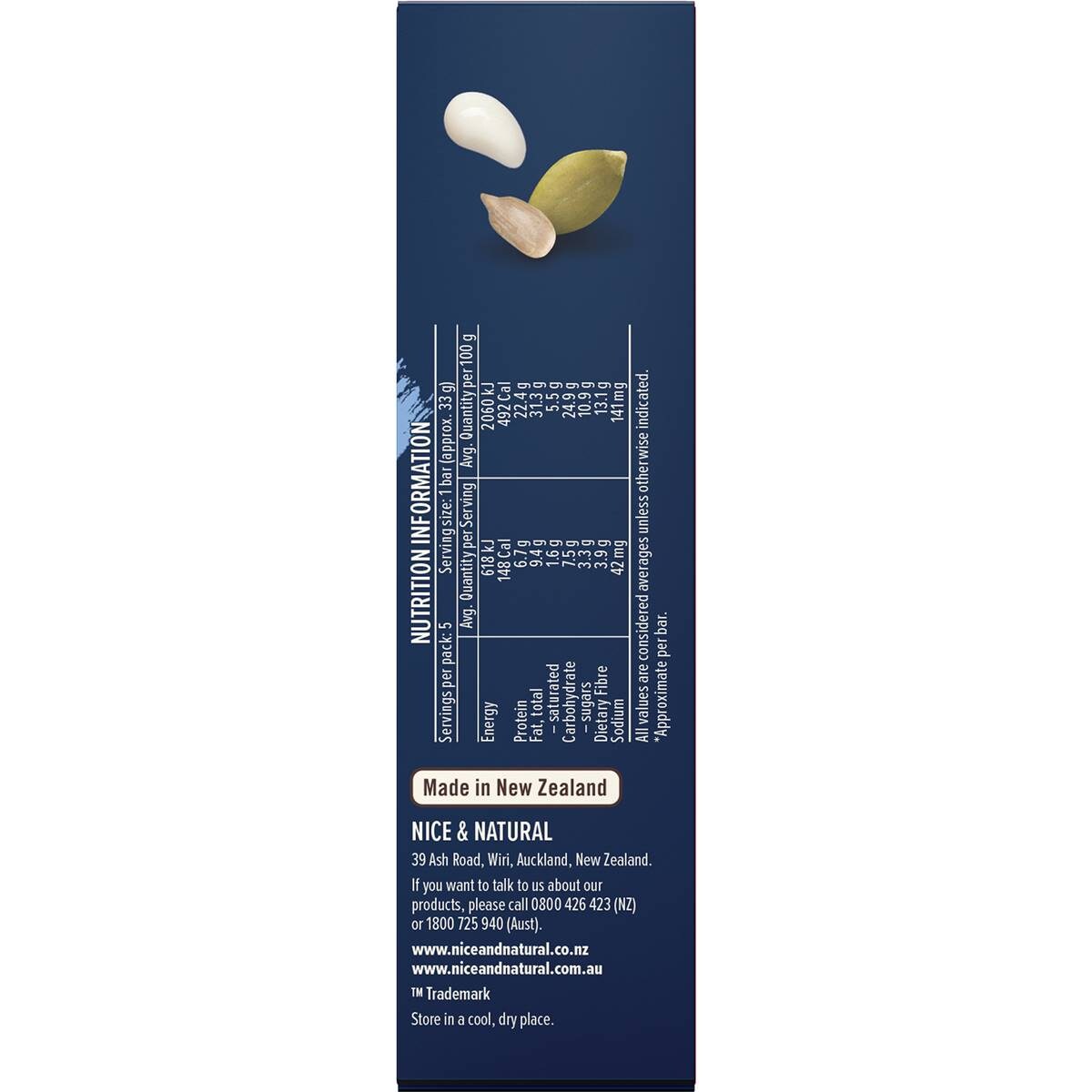 Nice & Natural Blueberry & Vanilla Yogurt Drizzle Bars 5 Pack | Woolworths