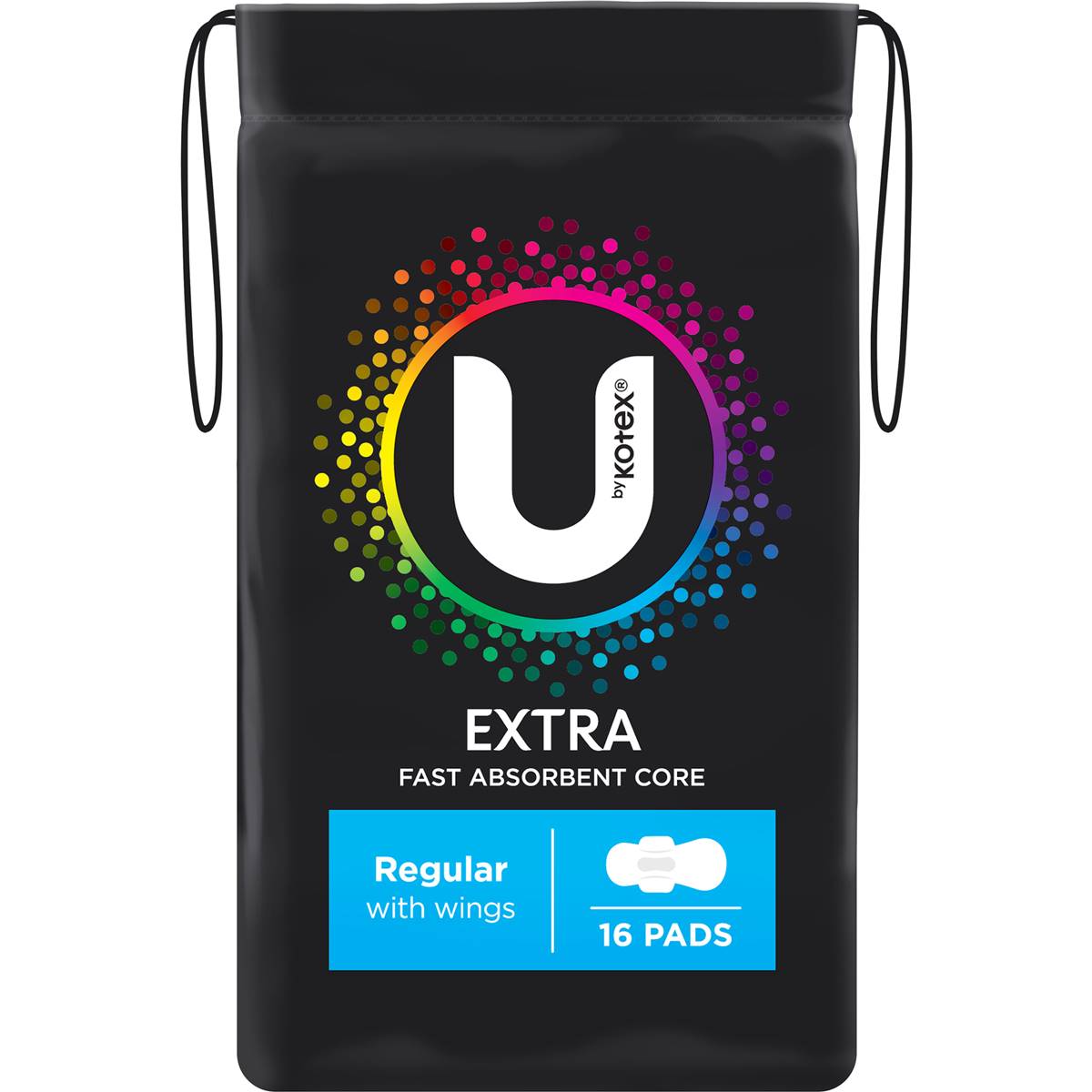 U By Kotex Extra Pads Regular With Wings 16 Pack | Woolworths