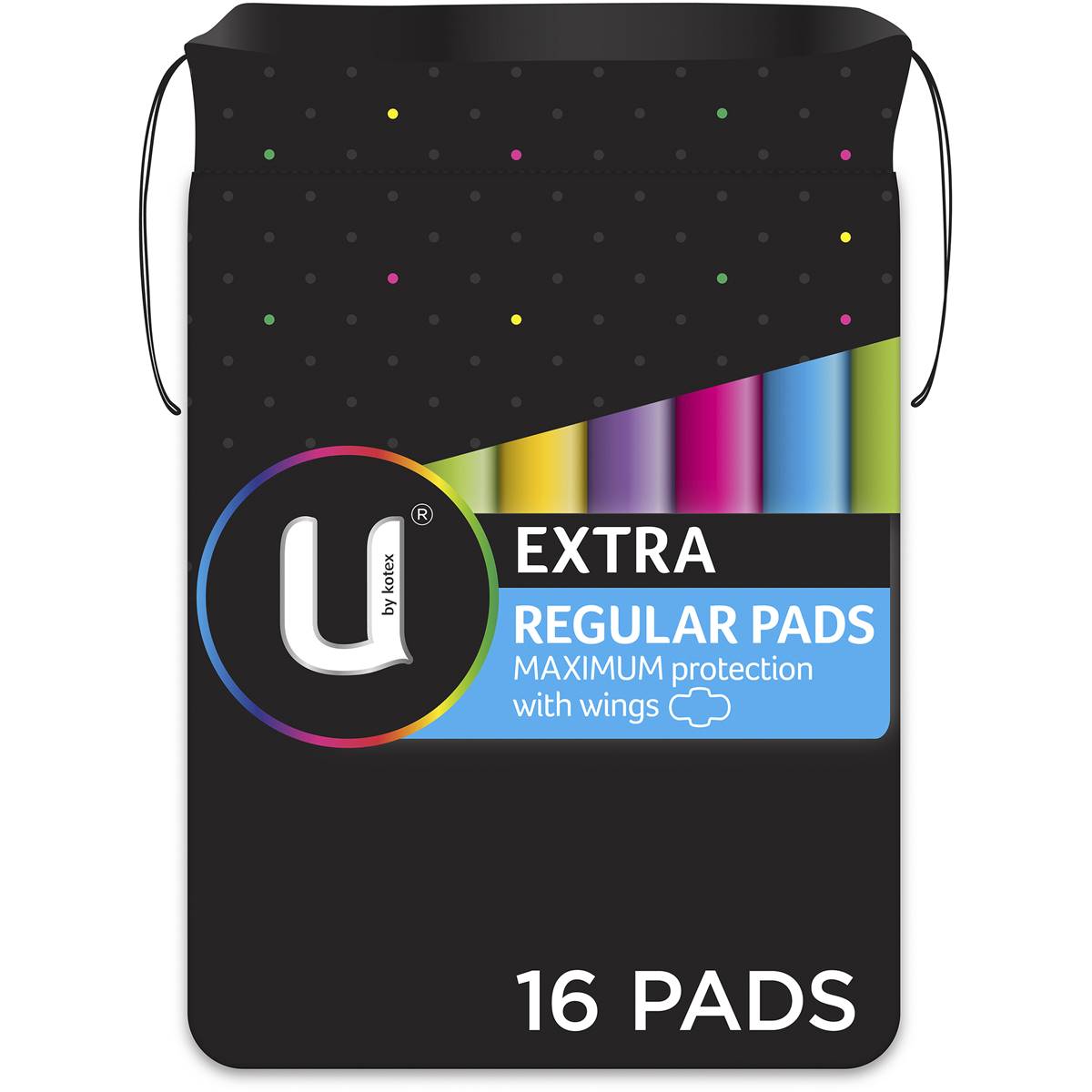 U By Kotex Extra Pads Regular With Wings 16 Pack | Woolworths