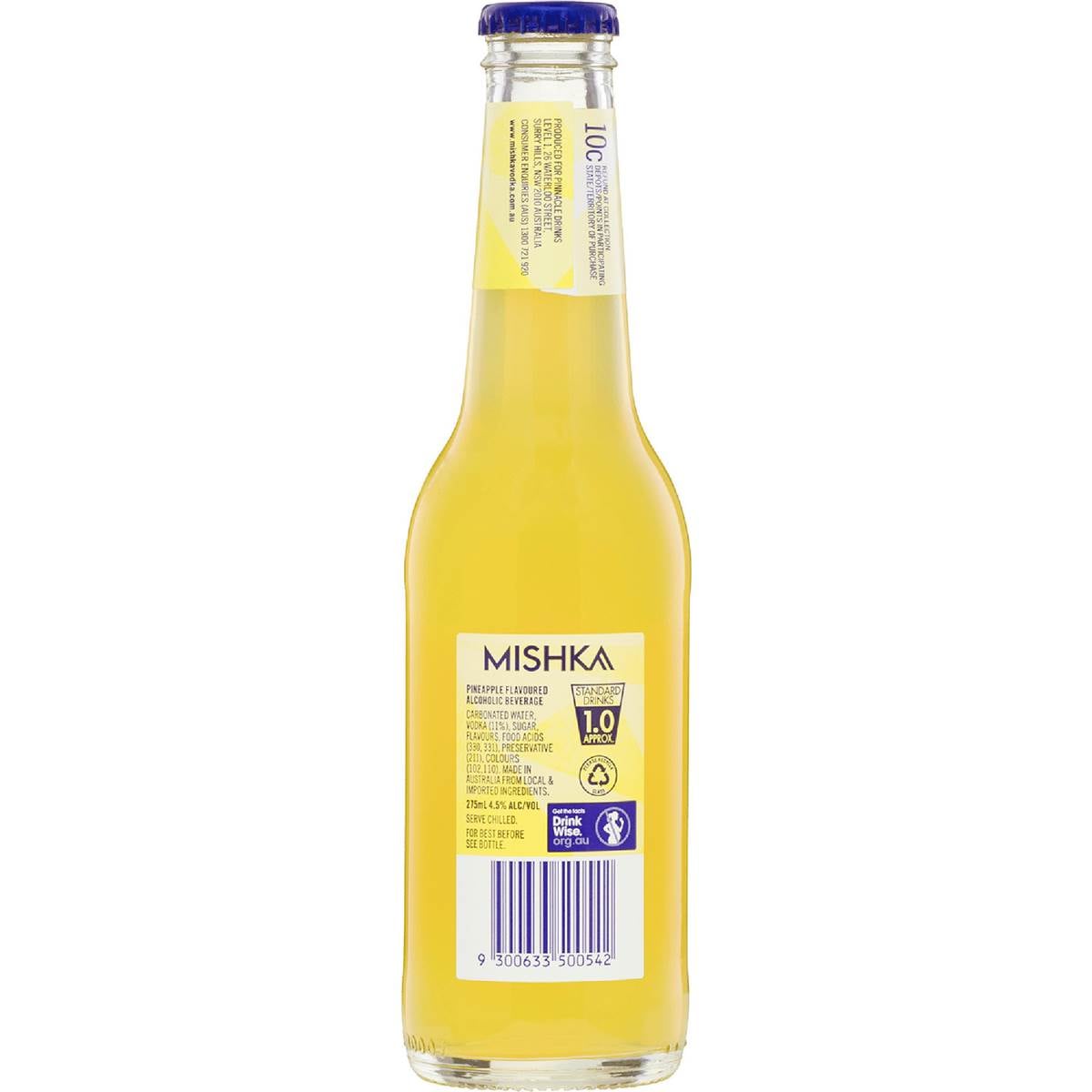 Mishka Vodka Pineapple Crush 275ml | Woolworths