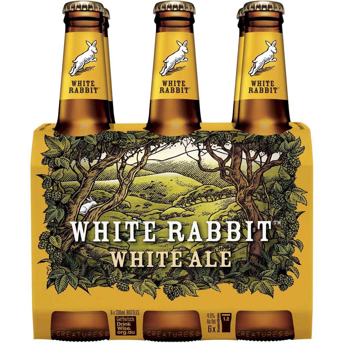 White Rabbit White Ale Bottles 330ml X 6 Pack | Woolworths