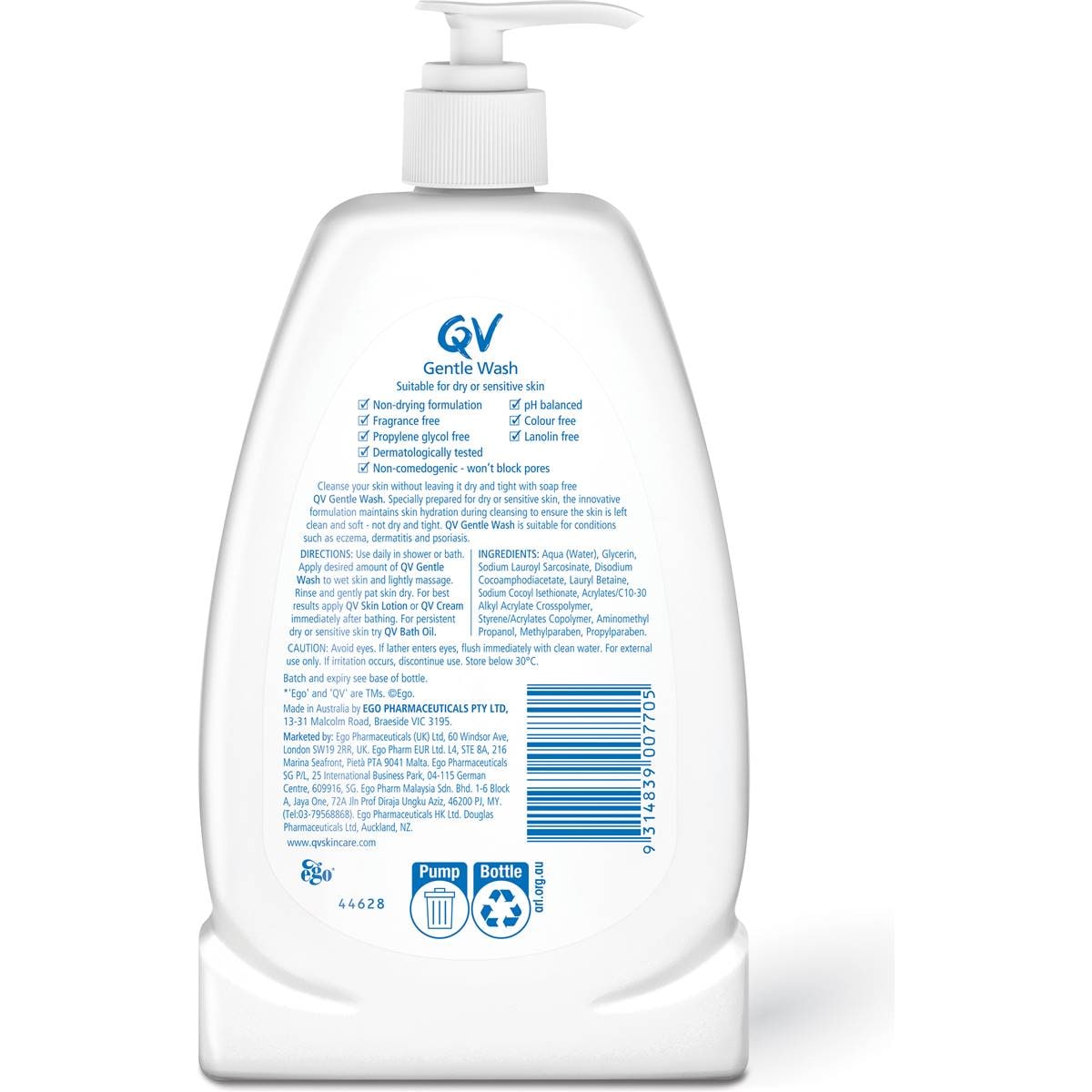 Qv Gentle Wash 350g | Woolworths
