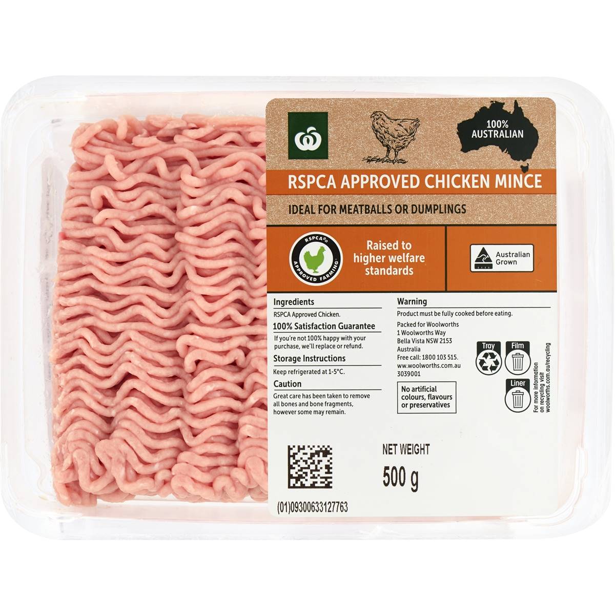 Woolworths Chicken Mince 500g Woolworths Woolworths Chicken Mince 500g Woolworths