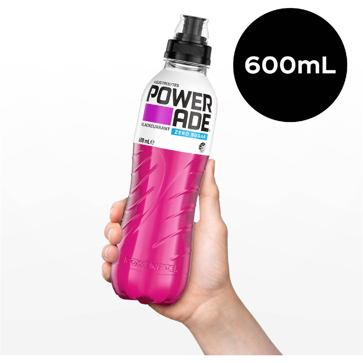 Powerade Zero Sugar Blackcurrant 600ml | Woolworths