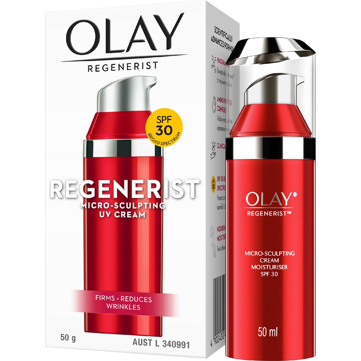Olay Regenerist Face Cream Moisturiser Spf 30 50g | Woolworths