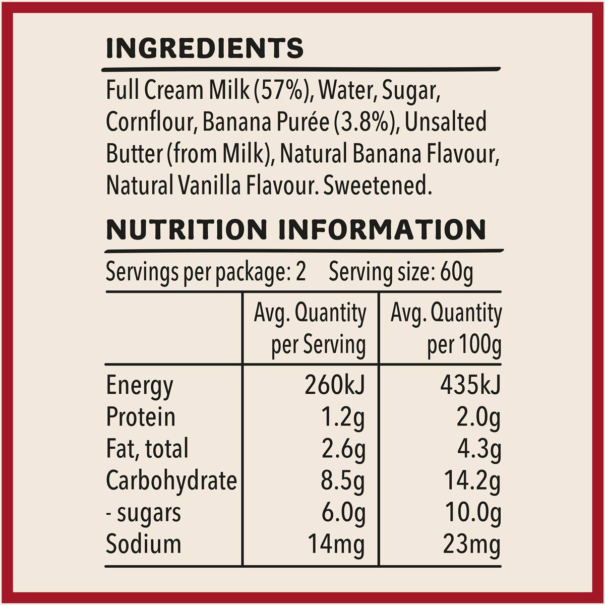 Heinz Baby Food Banana Custard 8+ Months 120g | Woolworths