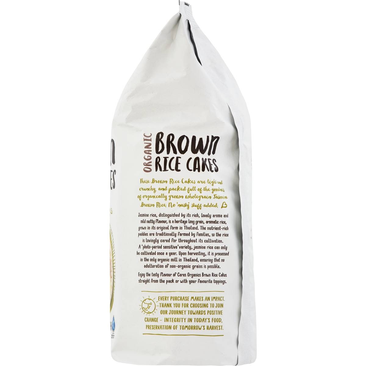 Ceres Organics Rice Cakes No Added Salt 110g | Woolworths