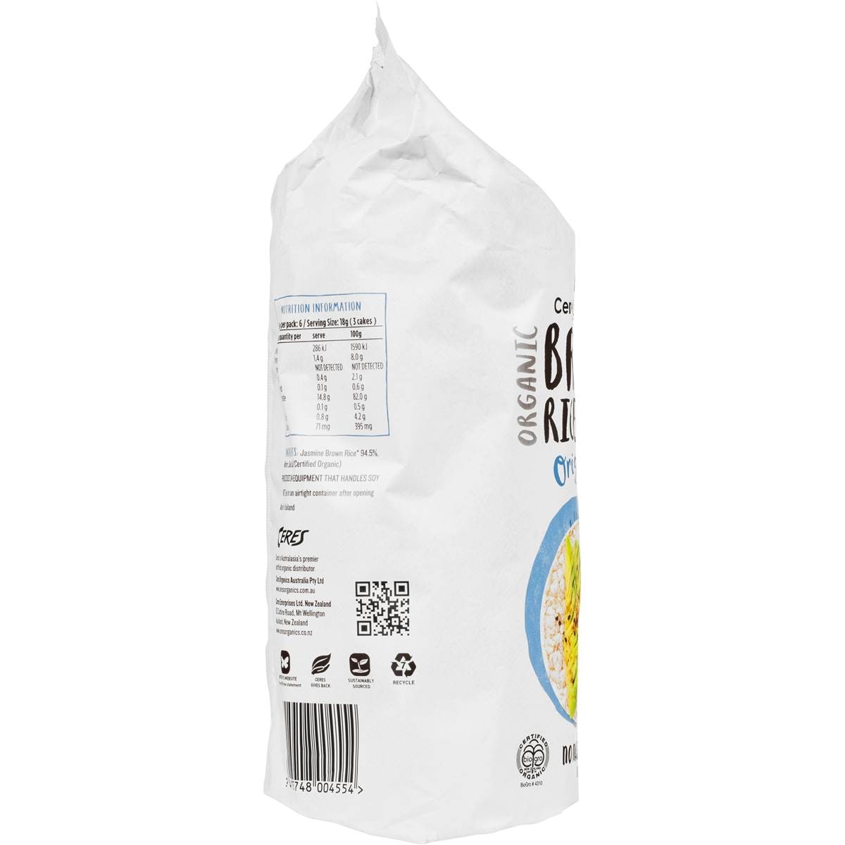 Ceres Brown Rice Cakes Original 110g | Woolworths