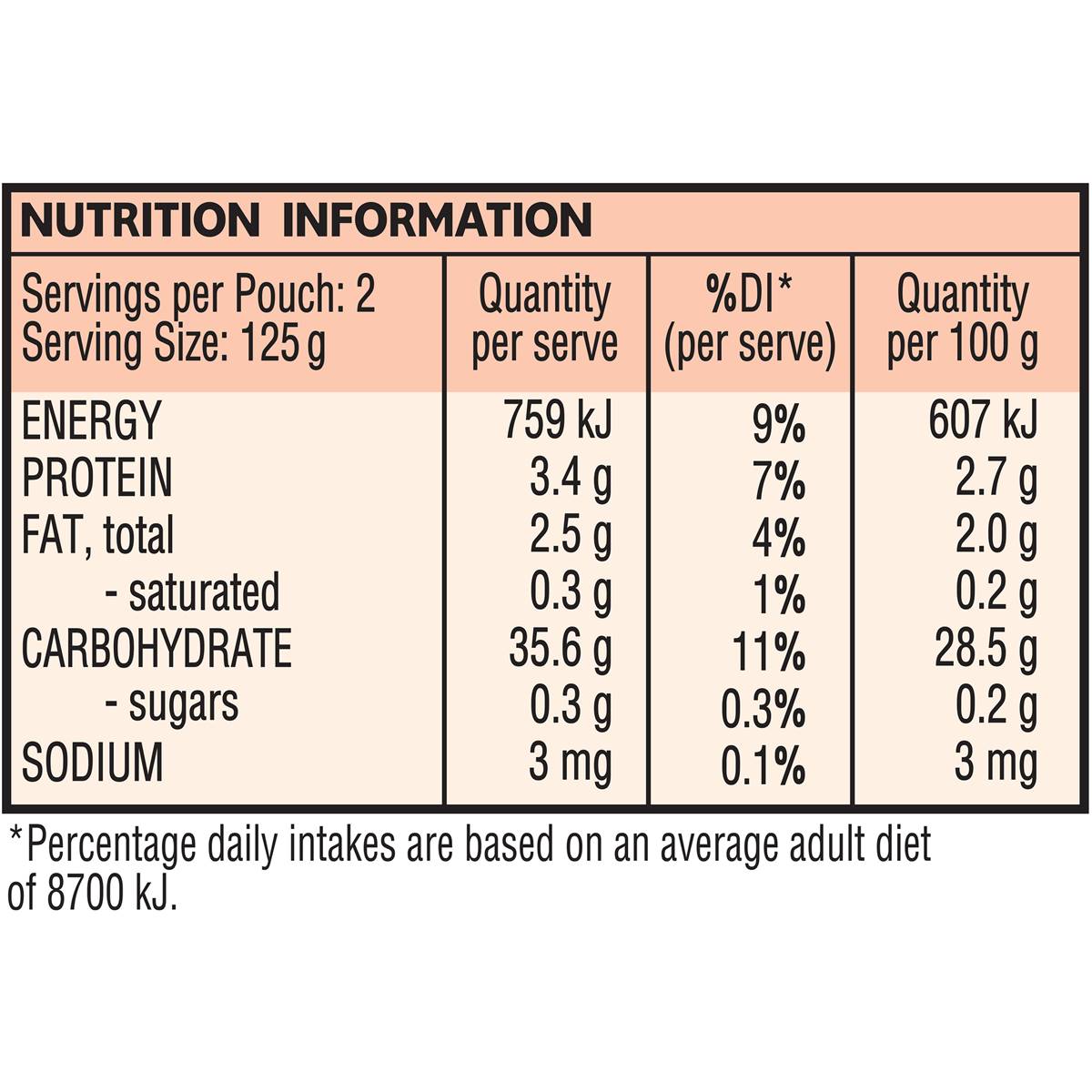 Ben's Original Brown Microwave Rice Pouch 250g | Woolworths