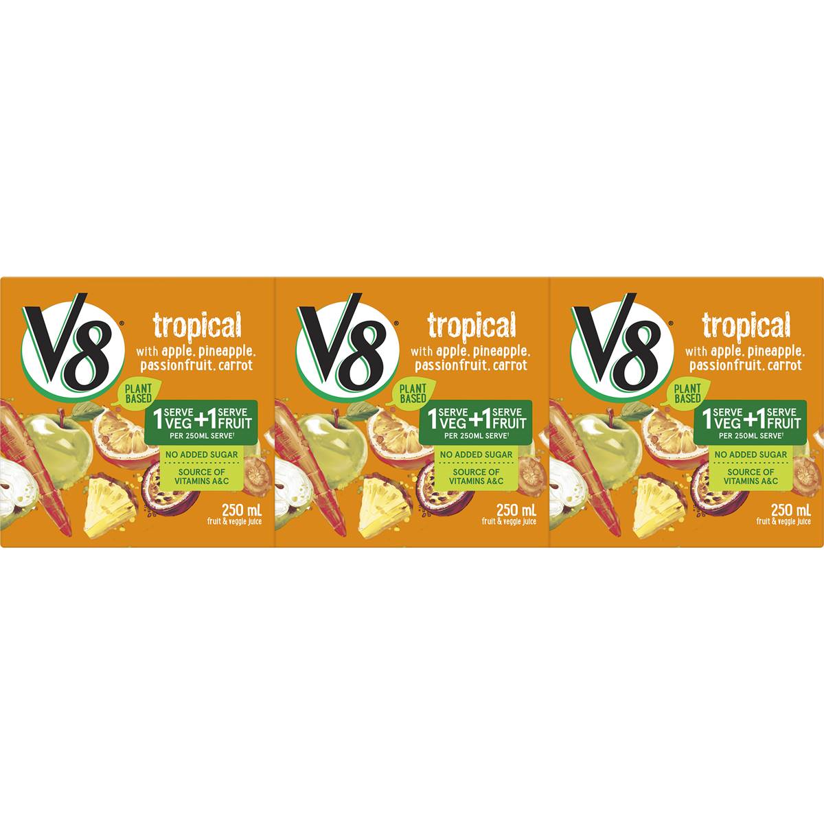 V8 Tropical Juce Multipack 3 X 250ml | Woolworths