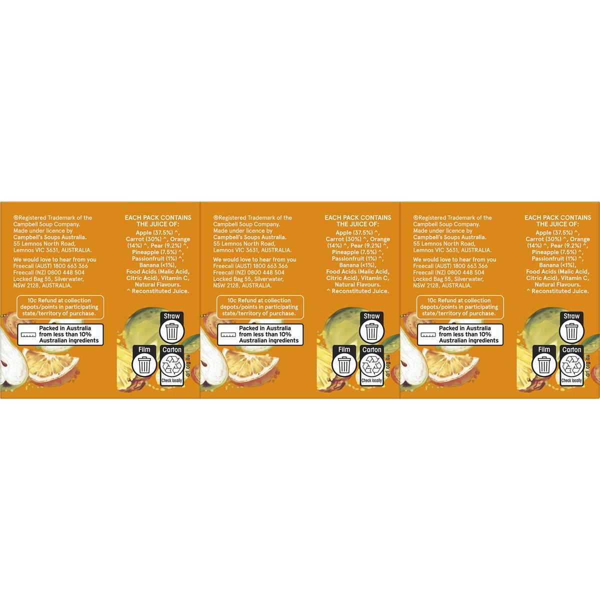 V8 Tropical Juce Multipack 3 X 250ml | Woolworths