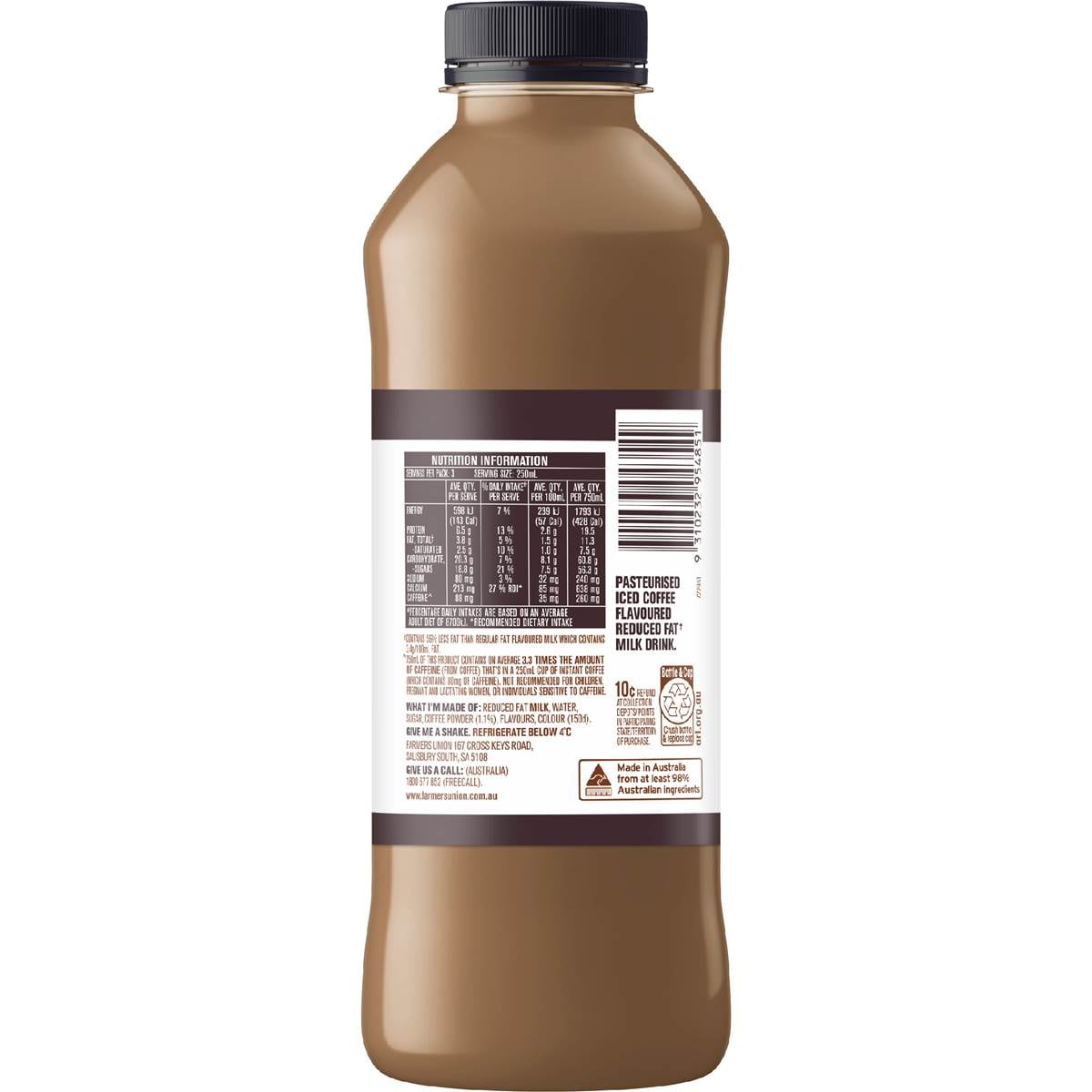 Farmers Union Strong Iced Coffee 750ml | Woolworths
