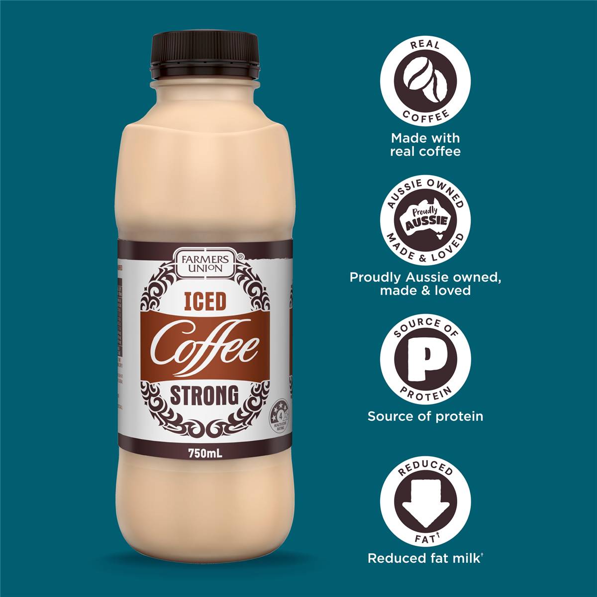 Farmers Union Strong Iced Coffee 750ml | Woolworths