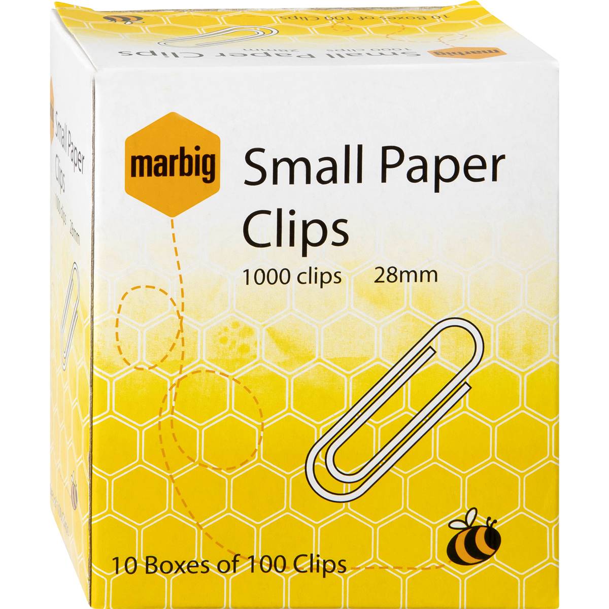 Marbig Paper Clips 28mm Small 100 Pack | Woolworths