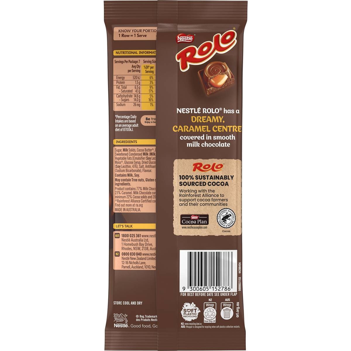 Nestle Rolo Chocolate Block 170g | Woolworths