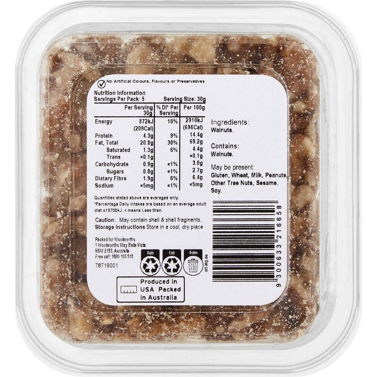 Woolworths Walnuts 150g 150g | Woolworths