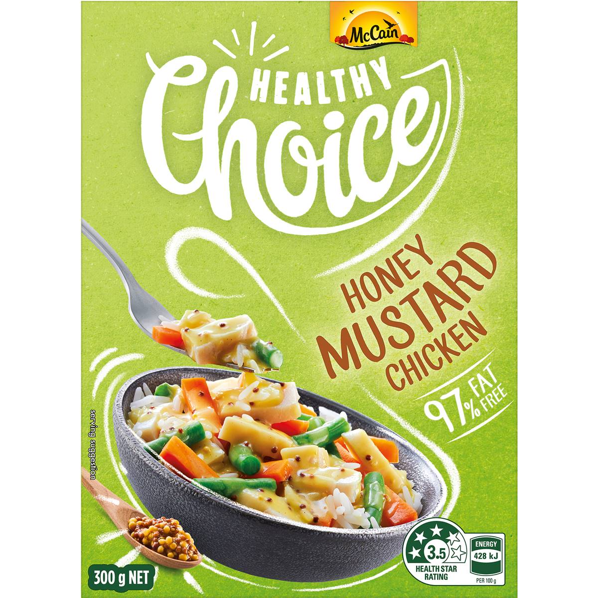 Mccain Healthy Choice Honey Mustard Chicken Frozen Meal 300g | Woolworths