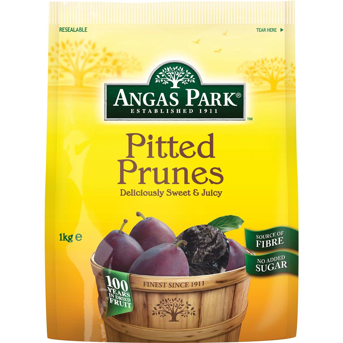 Angas Park Pitted Prunes Pitted 1kg | Woolworths