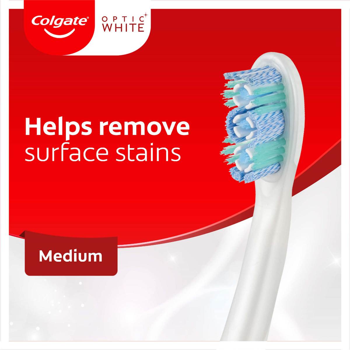 Colgate 360 Optic White Battery Power Whitening Toothbrush Medium Each ...