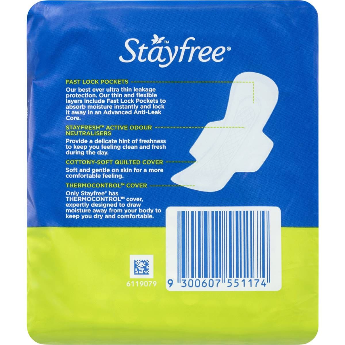 Stayfree Ultra Thin Regular Pads With Wings 14 Pack | Woolworths