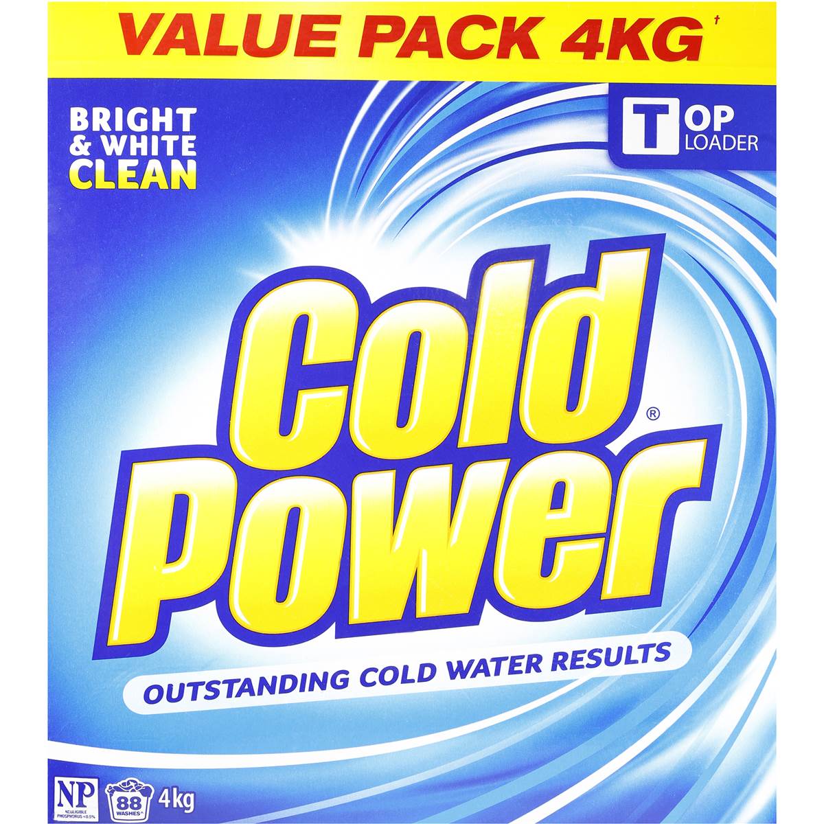 Cold Power Advanced Top Loader Regular Powder 4kg | Woolworths