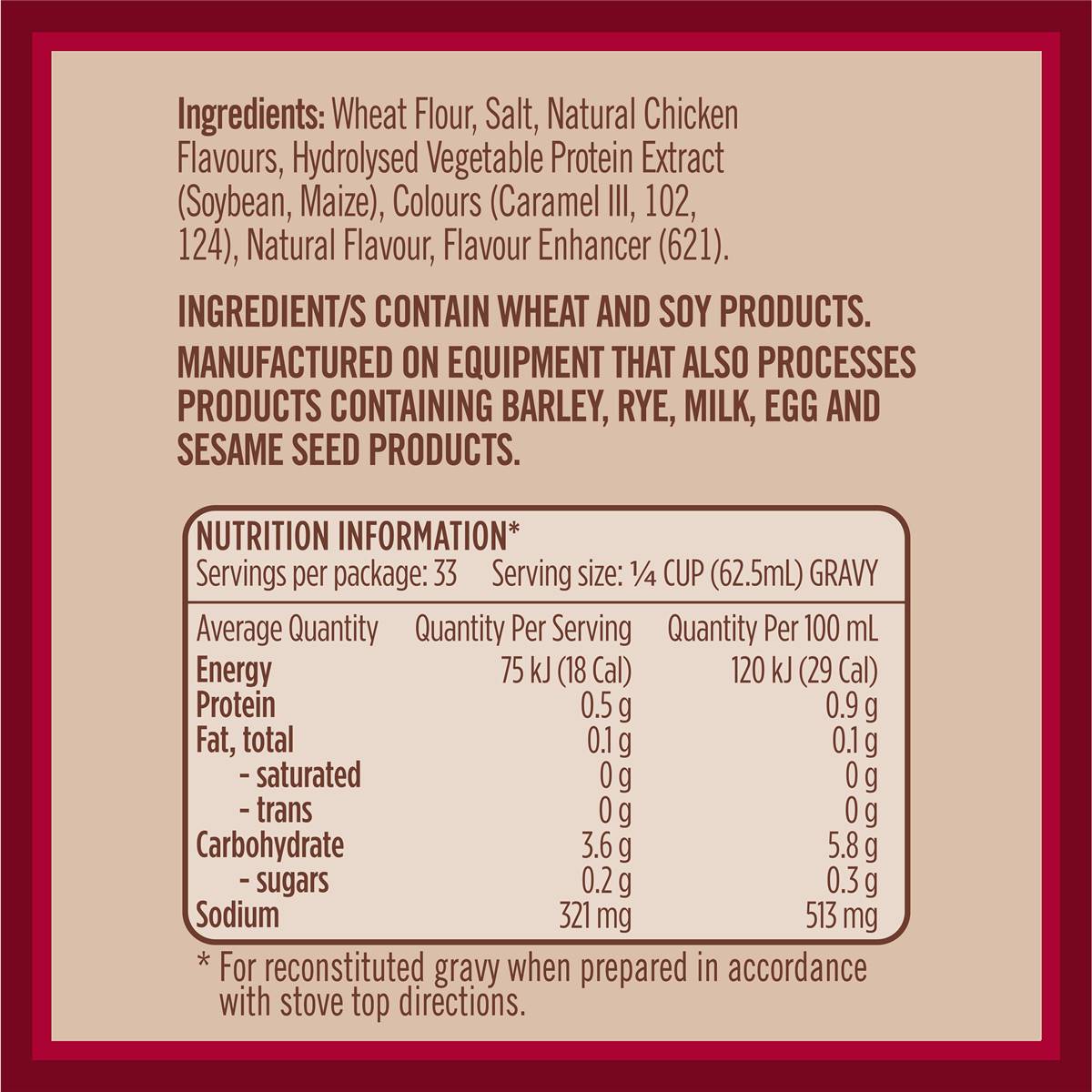 Gravox Supreme Chicken Gravy Mix 200g | Woolworths