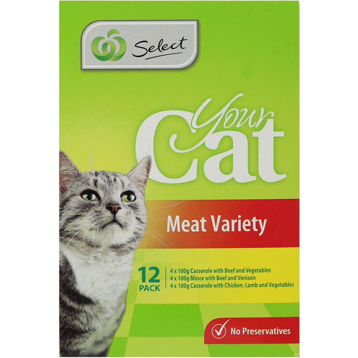 Woolworths Select Adult Cat Food Meat Variety 12x100g | Woolworths