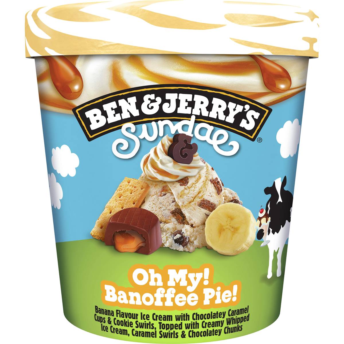 Ben & Jerry’s Oh My! Banoffee Pie Ice Cream 427ml | Woolworths