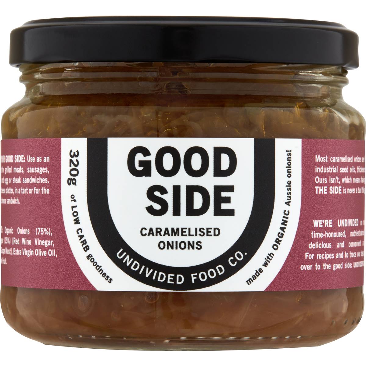 Undivided Food Co Good Side Caramelised Onions 320g | Woolworths