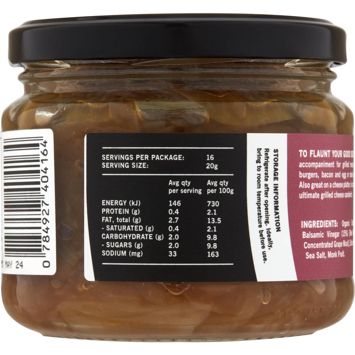 Undivided Food Co Good Side Caramelised Onions 320g | Woolworths