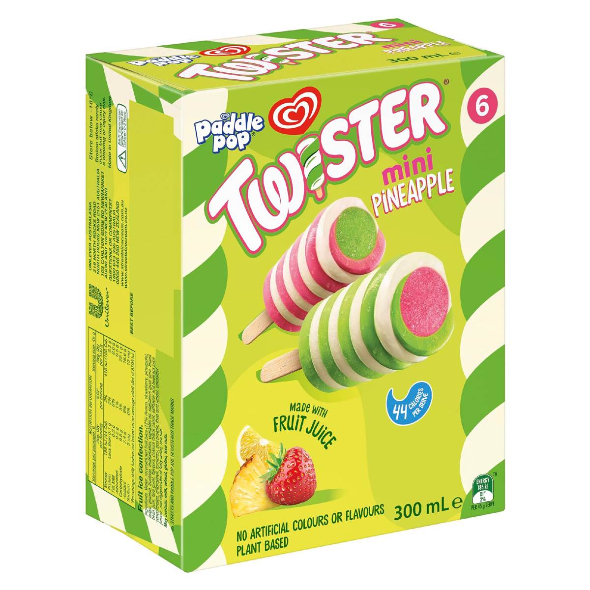 Paddle Pop Twister Mini 6 Pack | Woolworths